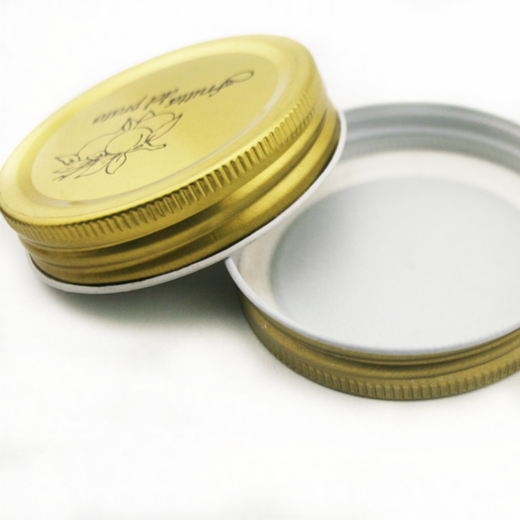 customize 70mm metal screw cap glass mason jar lid