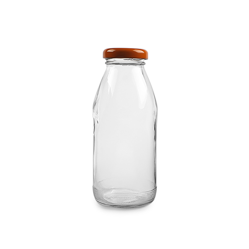 Milk bottle glass beverage bottle 250ml 300ml 350ml round shape bottle ...
