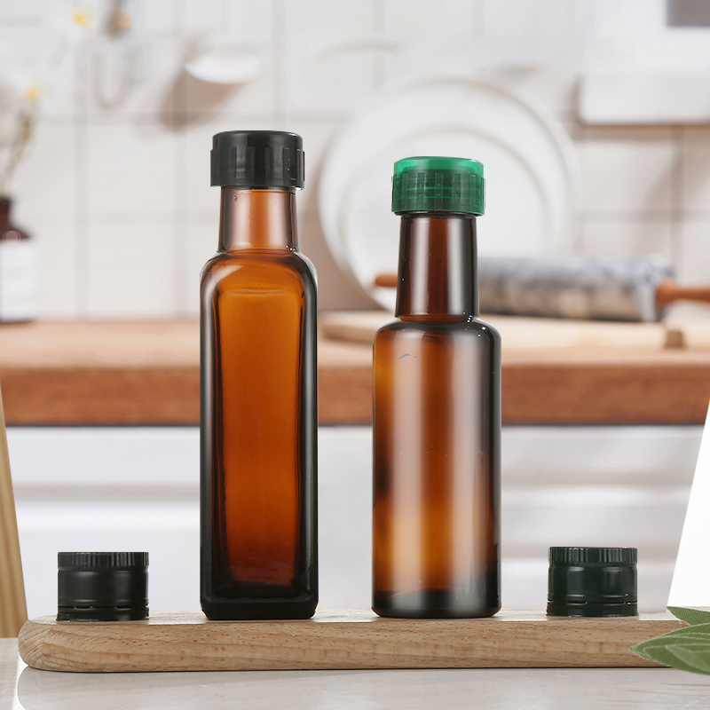 Bulk Empty Marasca olive oil bottles amber clear glass cooking oil ...