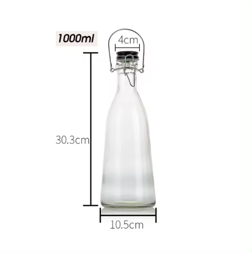 500ml 1000ml Transparent Circular Cone Shape Soft Drink Beverage Glass ...