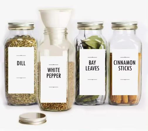 Square Glass Spice Containers 8 oz Spice Jars Bottles 8 Oz Cruet Glass ...
