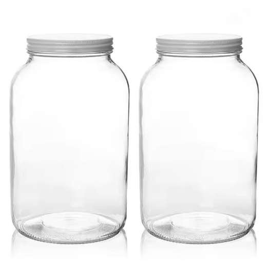 One Gallon 4 L Glass Mason Jar Storage Canister 128oz mason jars ...