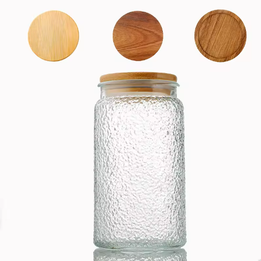Custom Food Grade Kitchen Glass Jar Set Air Tight Decorative Glass Jars ...