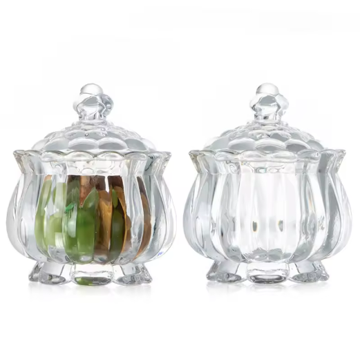 wholesale Home storage container 200ml clear glass food packaging jars ...